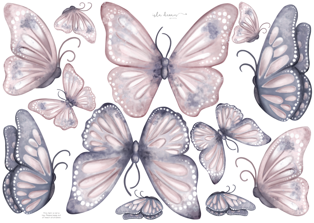 Home » Isla Dream Prints - Wall Decals - Butterfly Blush