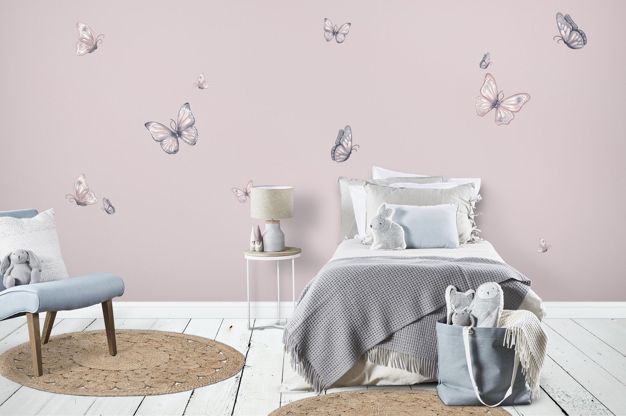 Isla Dream Prints - Wall Decals - Butterfly Blush