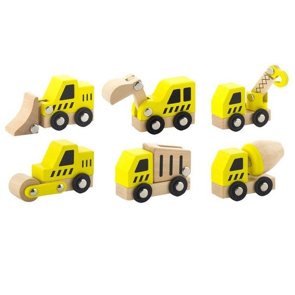 Home » Viga Wooden Construction Vehicles Play Set